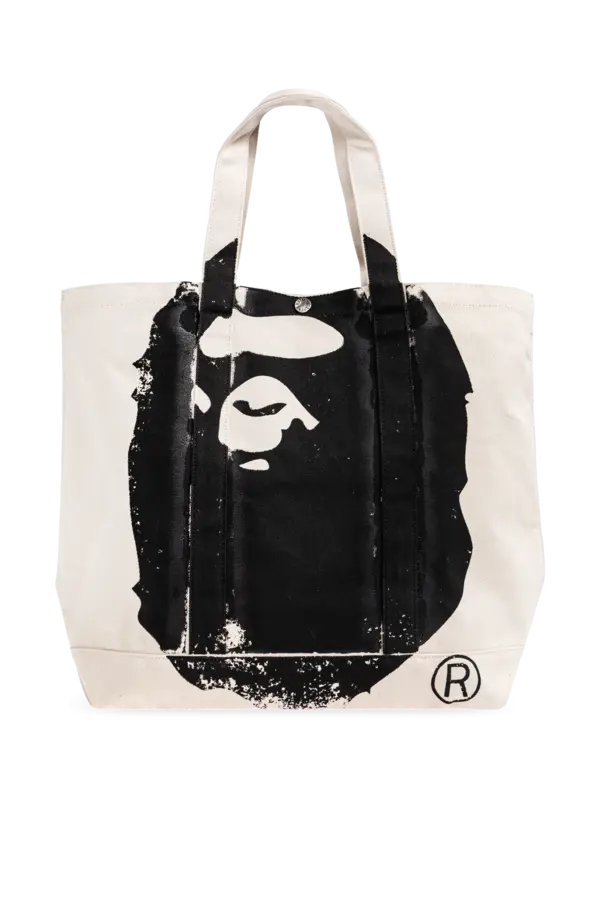 A BATHING APE® Shopper Bag - Cream