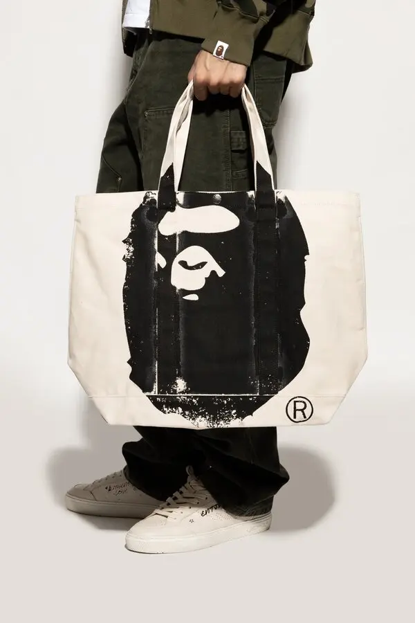 A BATHING APE Shopper Bag - Cream