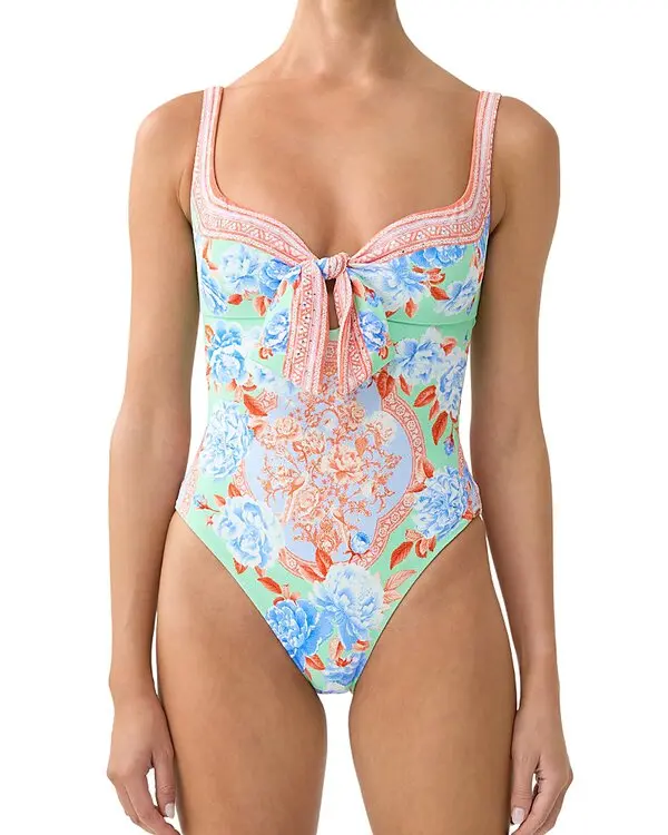 Camilla Sweetheart Neck One Piece Swimsuit - Topkapi Pop