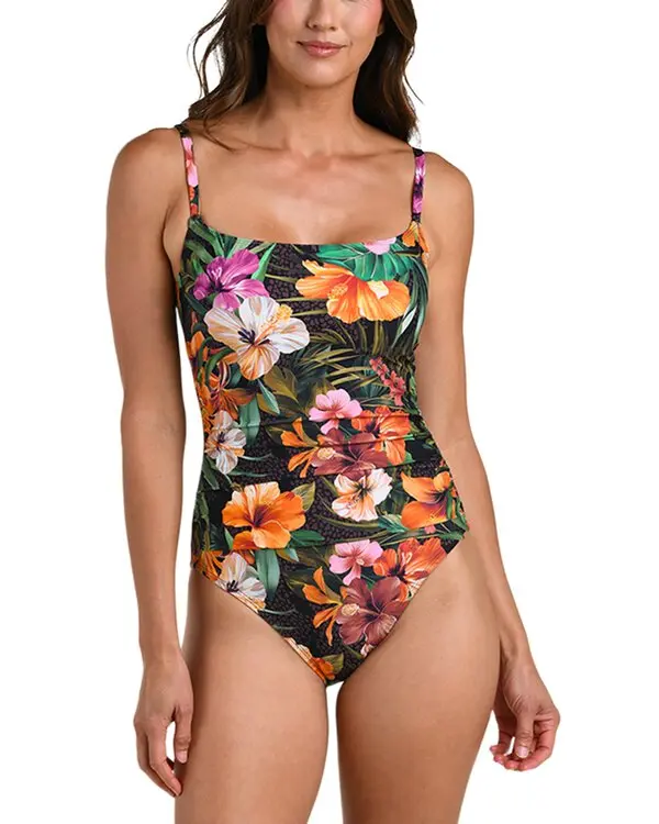 La Blanca Tropical Print One Piece Swimsuit