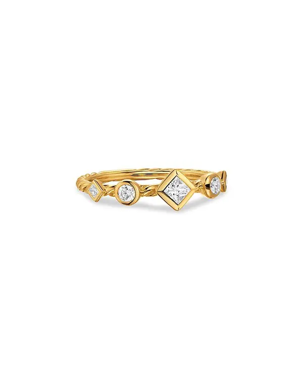 David Yurman Petite Modern Renaissance Band Ring - Gold