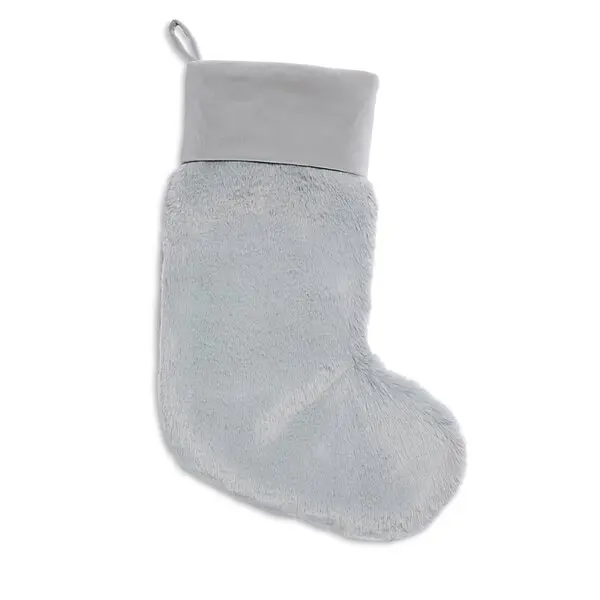 Bloomingdale'S Faux Fur Stocking - Grey