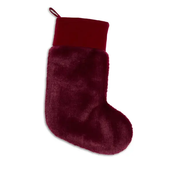 Bloomingdale'S Faux Fur Stocking - Red