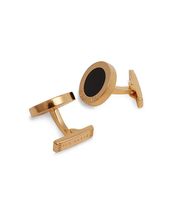 Ted Baker London Coopers Round Epoxy Cufflinks - Gold
