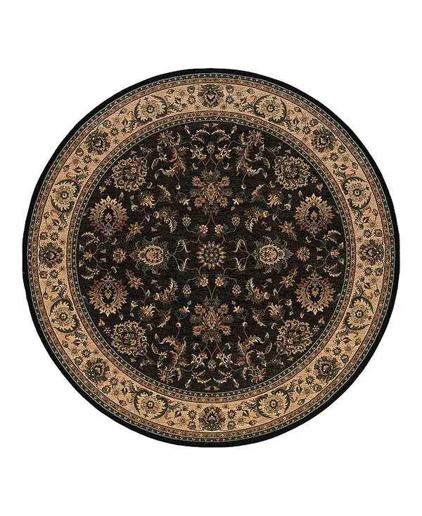 ORIENTAL WEAVERS Ariana 311k Round Area Rug 6'0 X 6'0 - Black