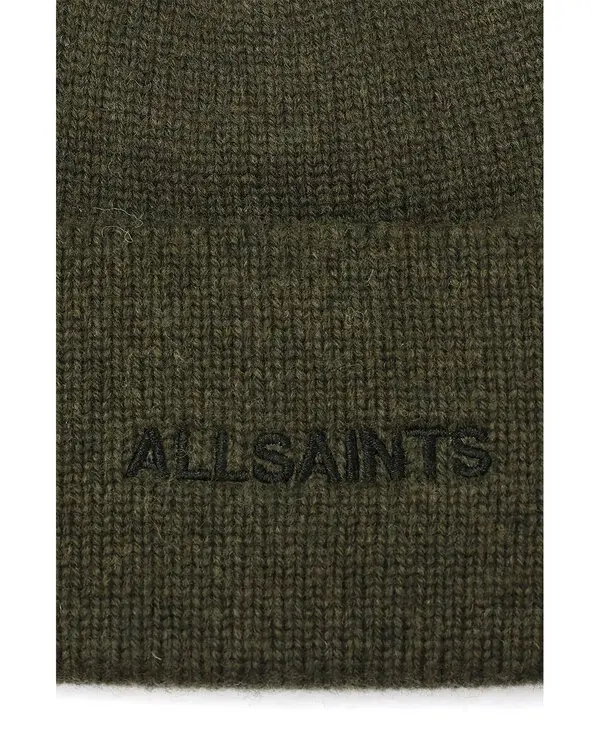 ALLSAINTS Underground Embroidered Logo Beanie