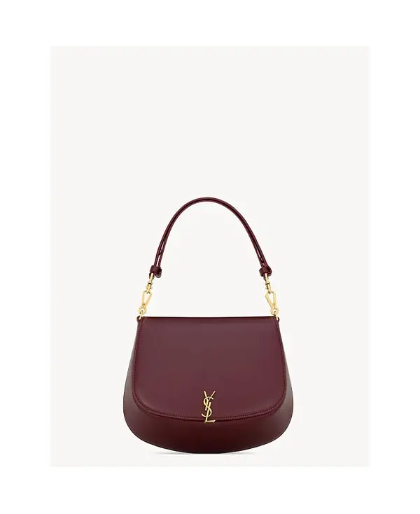 Saint Laurent Voltaire Top Handle Bag In Box - Rouge Cabernet