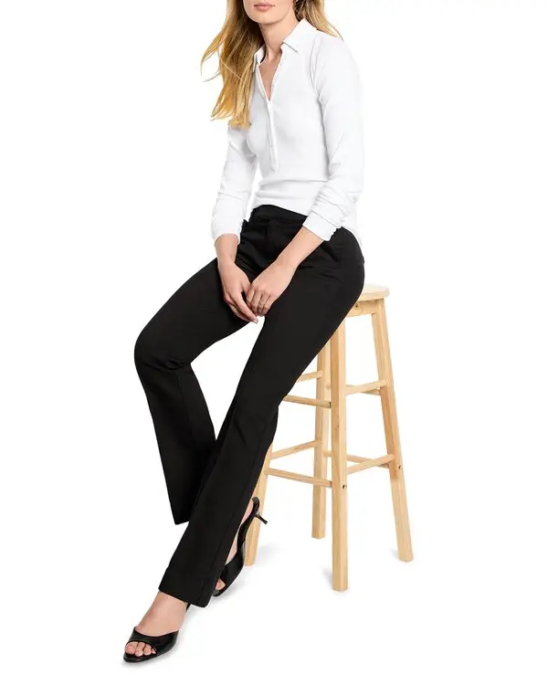 NIC+ZOE Breakaway High Rise Bootcut Trouser - Black Onyx