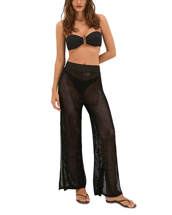 VIX PAULA HERMANNY Valerie Swim Cover-up Pants - Black