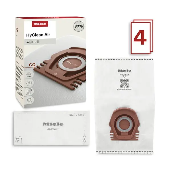 MIELE Hyclean Air Co Vacuum Cleaner Bags For Guard M1 Vacuum Cleaners - White
