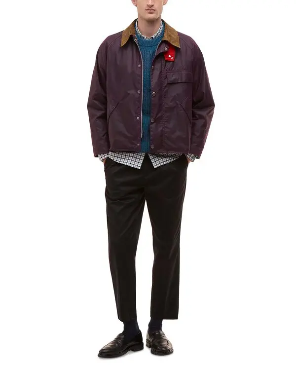 Barbour Transport Waxed Cotton Jacket - Grape