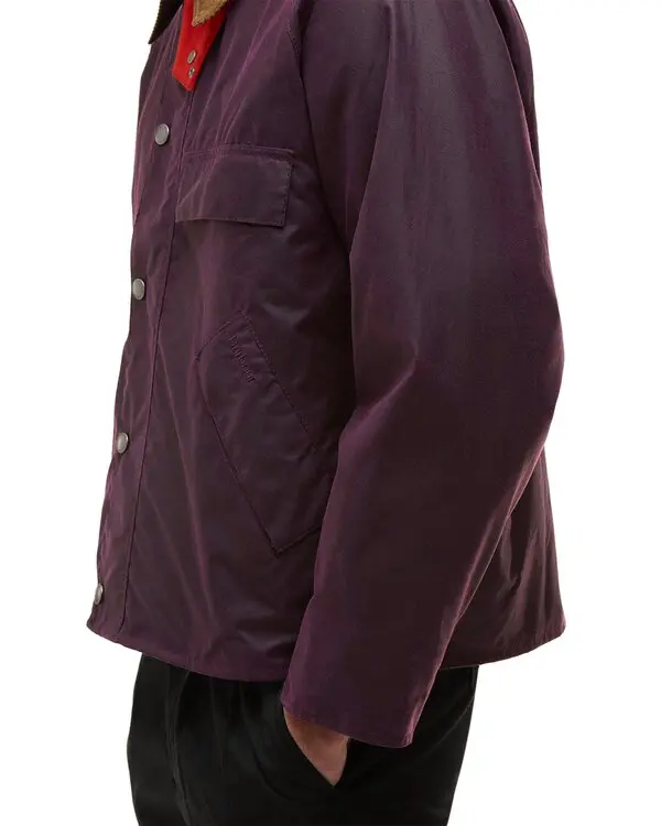 Barbour Transport Waxed Cotton Jacket - Grape