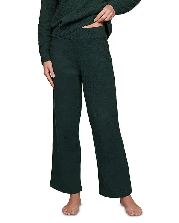 Eberjey Boucle Wide-leg Pants - Pine