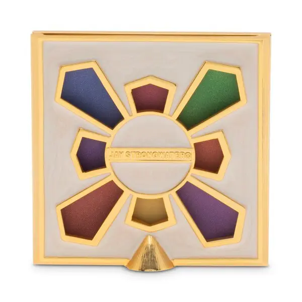JAY STRONGWATER Leland Pave Corner 2 Square Frame - Rainbow