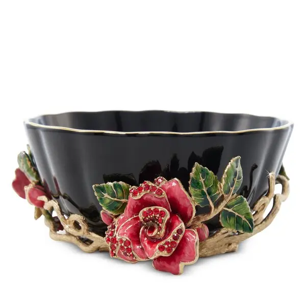 JAY STRONGWATER Catherine Night Bloom Bowl