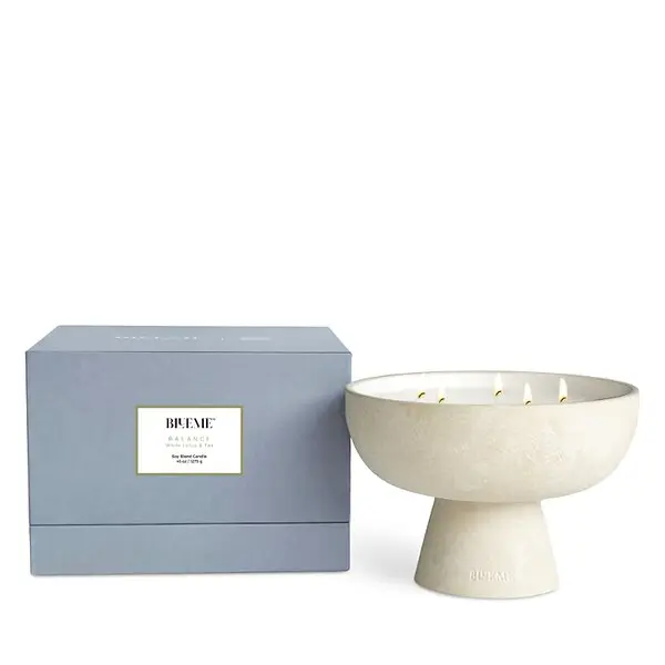 BLUEME Balance White Lotus & Tea Soy Blend Candle 45 Oz - No Color