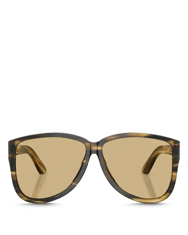 Miu Miu Aviator Sunglasses, 61mm