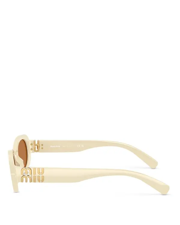 Miu Miu Oval Sunglasses, 50mm