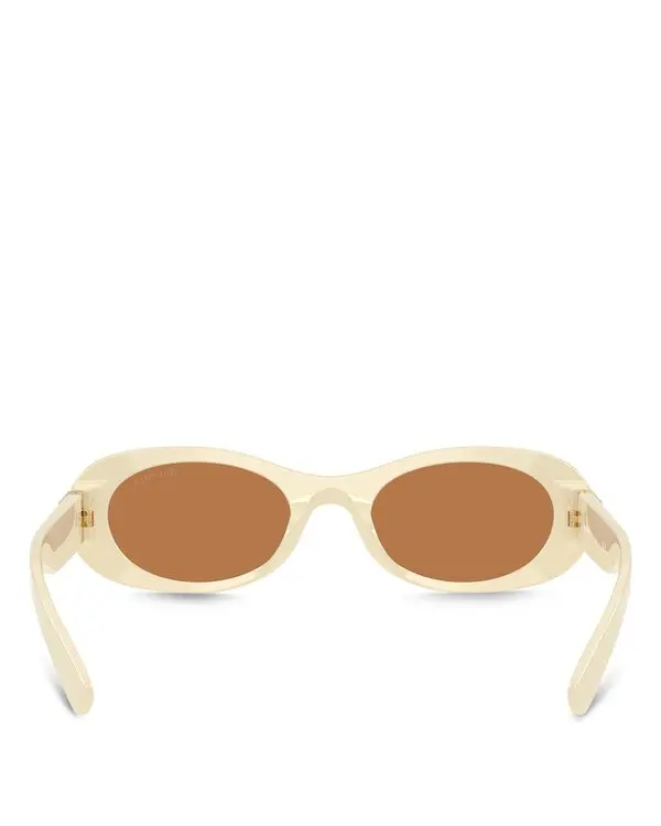 Miu Miu Oval Sunglasses, 50mm