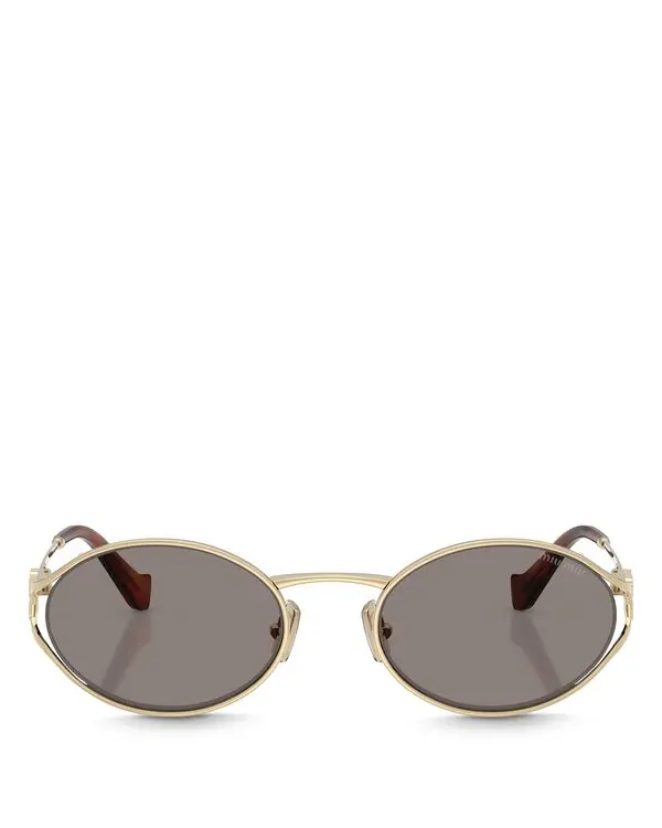 Miu Miu Oval Sunglasses, 54mm