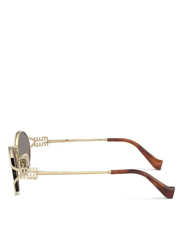 Miu Miu Oval Sunglasses, 54mm