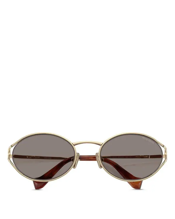 Miu Miu Oval Sunglasses, 54mm
