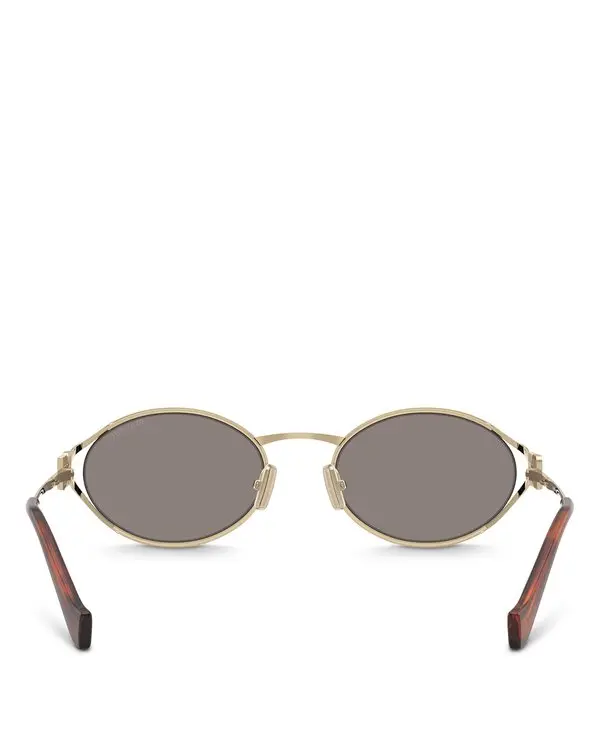 Miu Miu Oval Sunglasses, 54mm