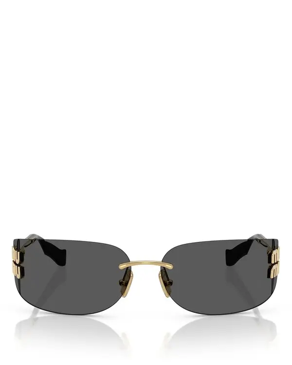 Miu Miu Rectangular Sunglasses, 75mm