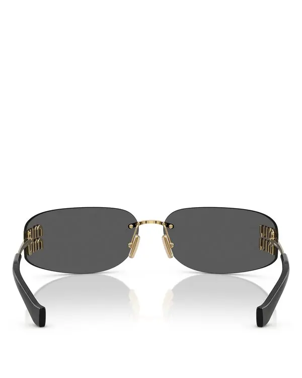Miu Miu Rectangular Sunglasses, 75mm
