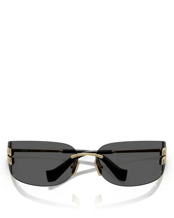 Miu Miu Rectangular Sunglasses, 75mm