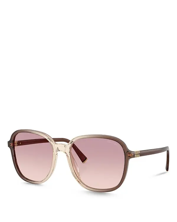 Miu Miu Pillow Sunglasses, 58mm - Brown