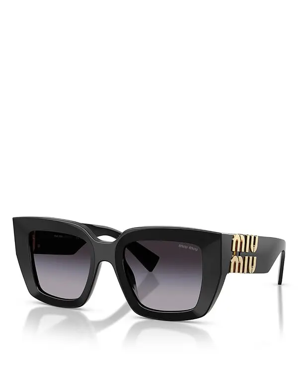 Miu Miu Square Sunglasses, 51mm - Black
