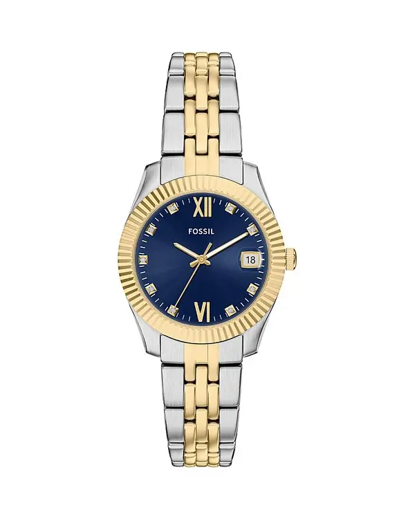 Fossil Scarlette Watch - Blue/two Tone
