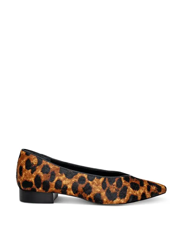 L'Agence Suzanne Ii Leopard Print Calf Hair Flats