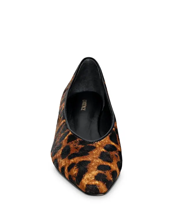 L'Agence Suzanne Ii Leopard Print Calf Hair Flats