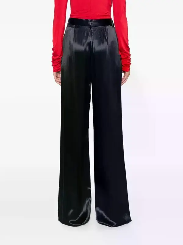 Andamane Pleat-detail Trousers - Black