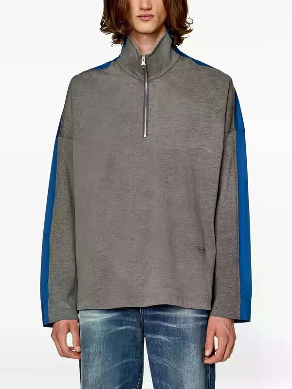 DIESEL® Half-zip Long-sleeves Sweater