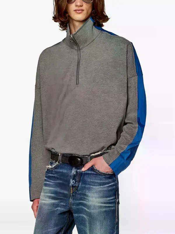 DIESEL® Half-zip Long-sleeves Sweater