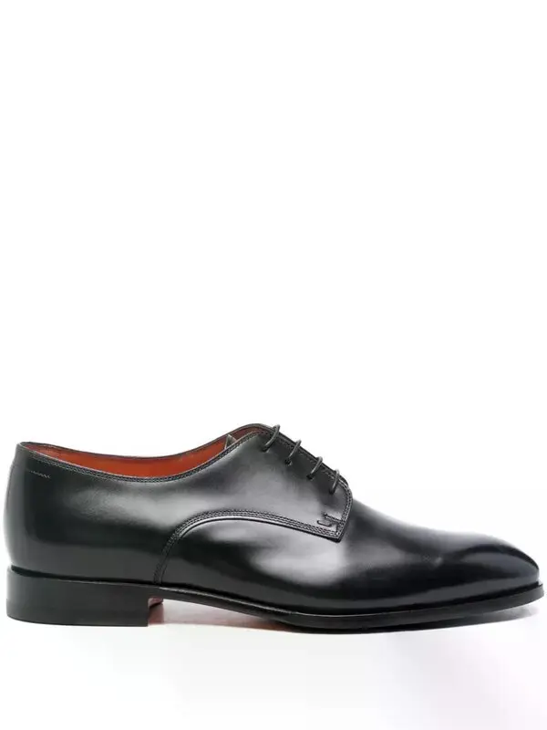 Santoni Block-heel Derby Shoes