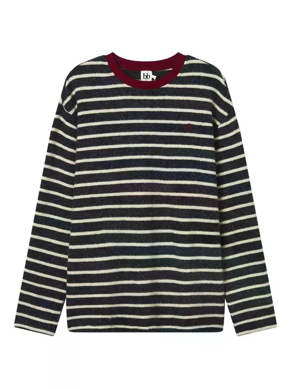 B+AB Striped Long-sleeve Top - Blue