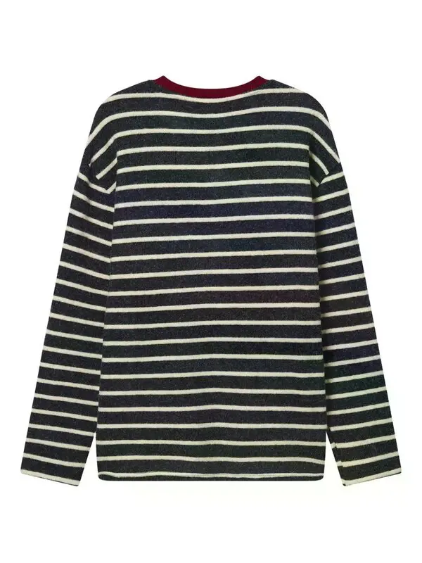 B+AB Striped Long-sleeve Top - Blue
