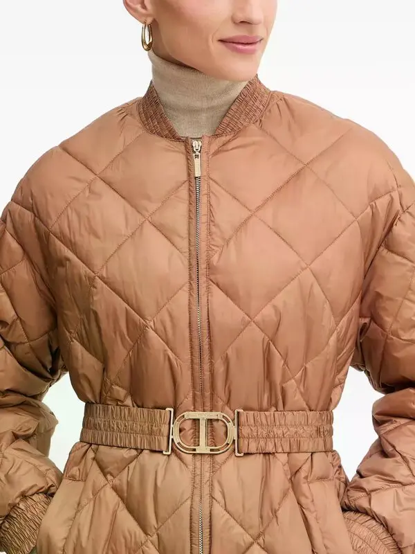 TWINSET Quilted Belted Jacket
