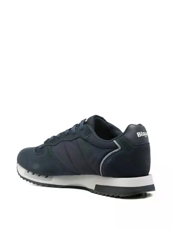 BLAUER. Logo-patch Low-top Sneakers