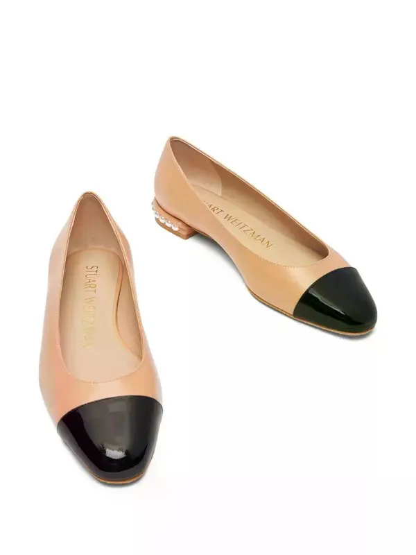 STUART WEITZMAN Pearl Embellished Ballerina Flats