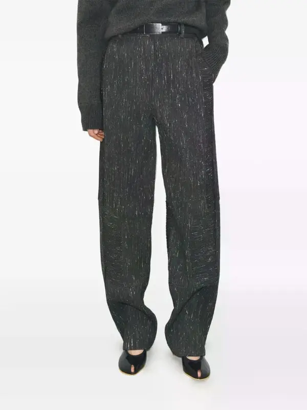 Tory Burch Paneled Wool-blend Trousers