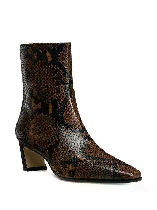 STUART WEITZMAN Snakeskin Ankle Boots