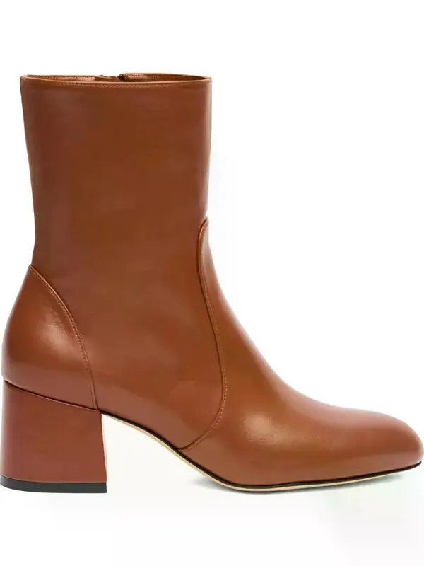 STUART WEITZMAN Essentialist Zip 60 Ankle Boots - Brown