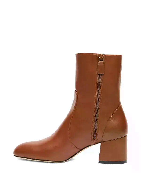 STUART WEITZMAN Essentialist Zip 60 Ankle Boots - Brown