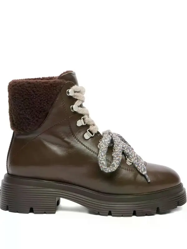 STUART WEITZMAN Hudson Lite Lace-up Boots - Brown