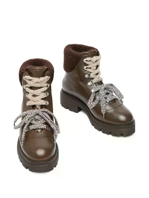 STUART WEITZMAN Hudson Lite Lace-up Boots - Brown